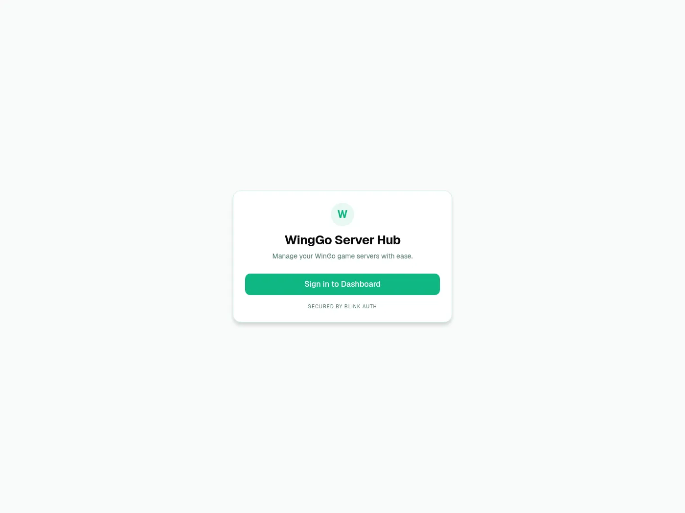 WingGo Server Hub