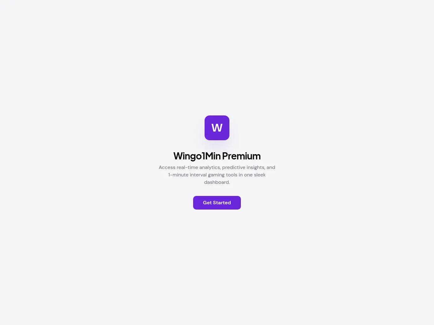 Wingo1Min Dashboard