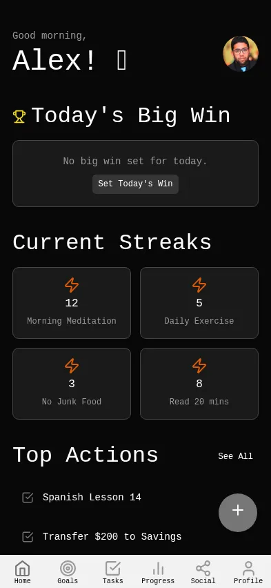 Winning Dashboard MVP