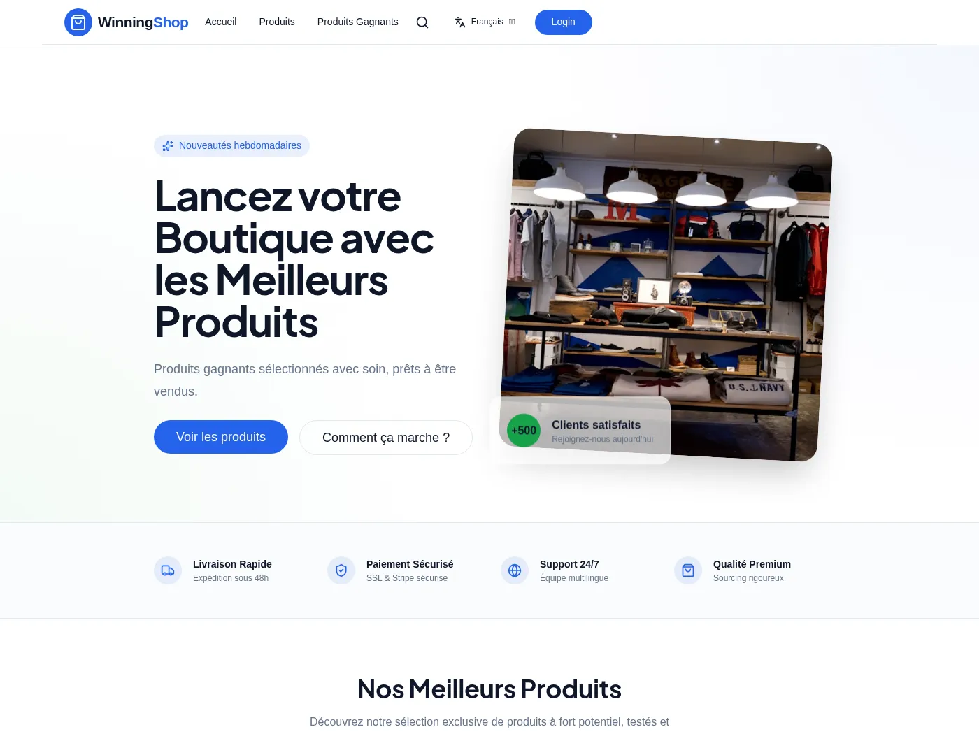 MultiLang Winning Products Shop
