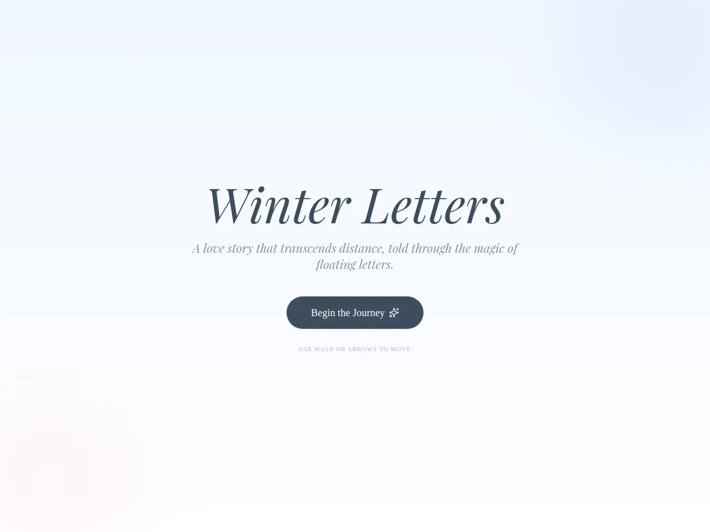 Winter Letters: Love Story Game