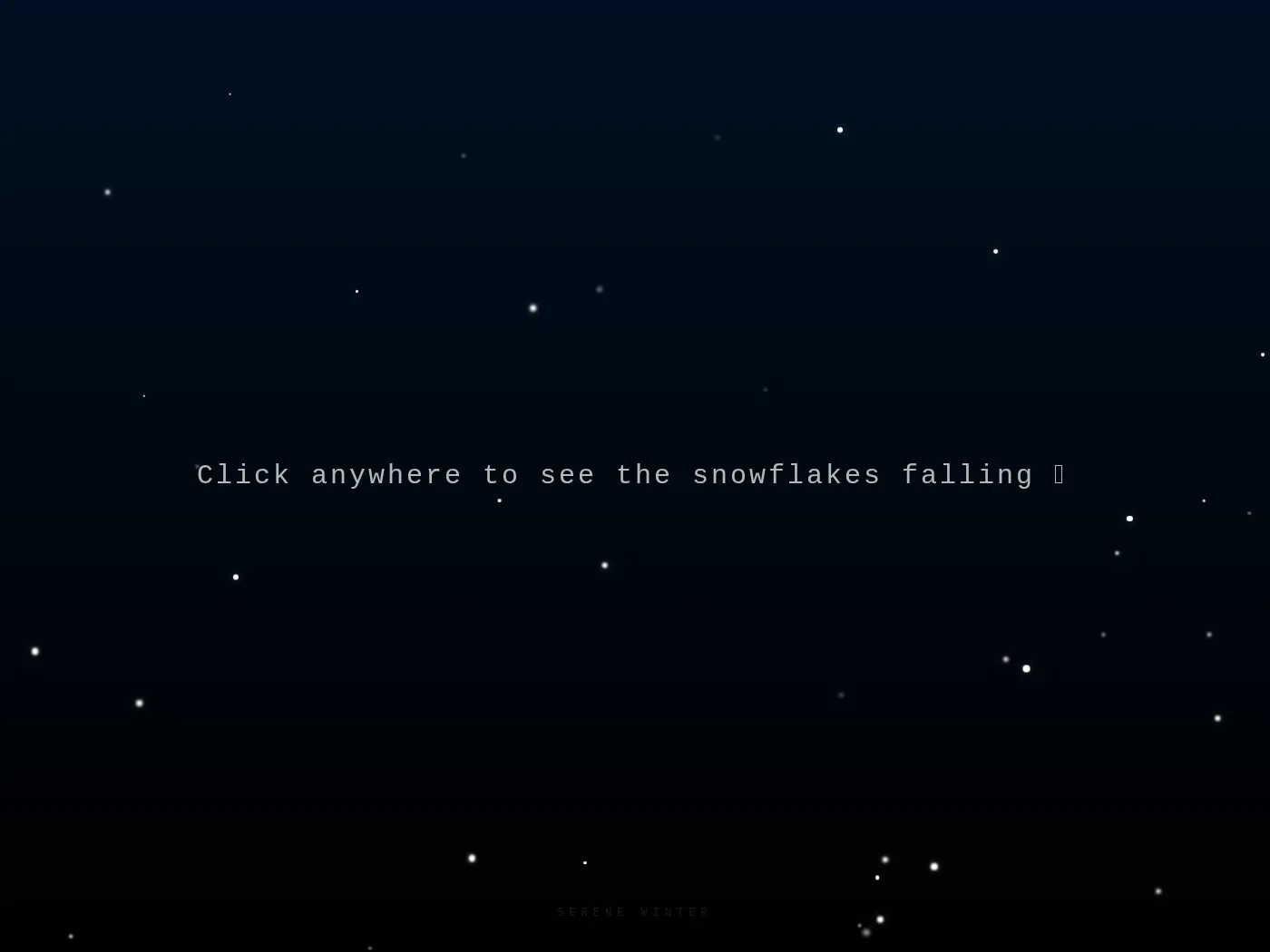 Winter Snowfall Webpage