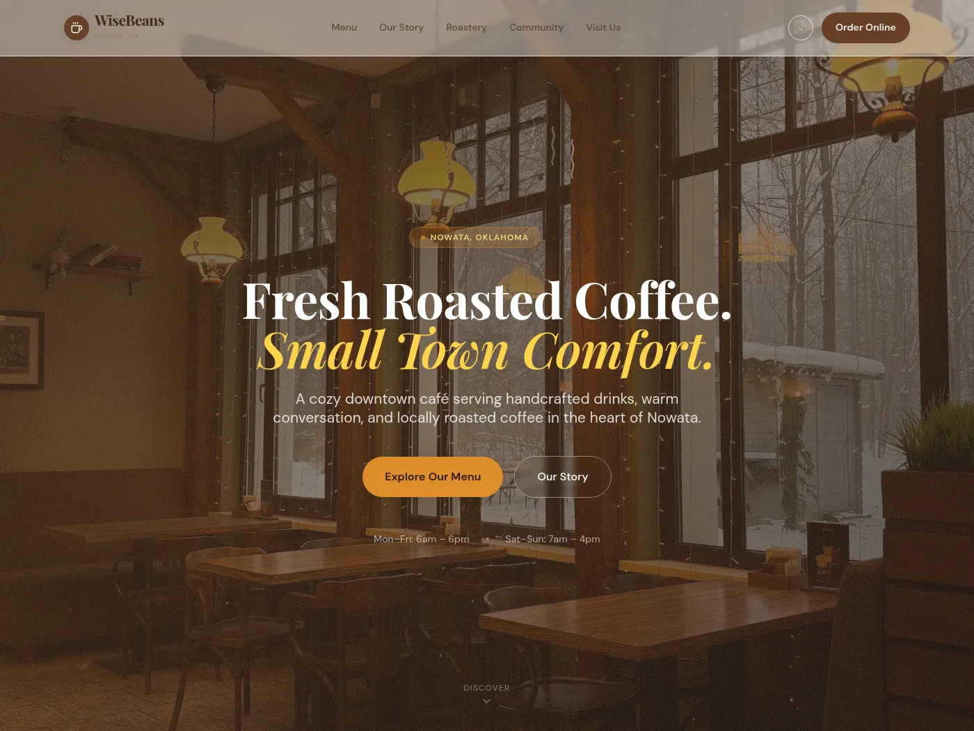 WiseBeans Coffee Web