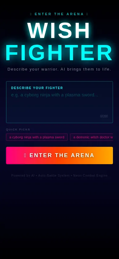 WISH FIGHTER Arena