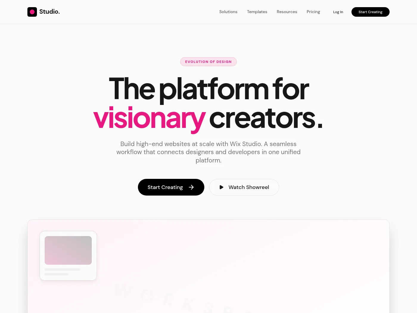 Wix Studio Site Clone