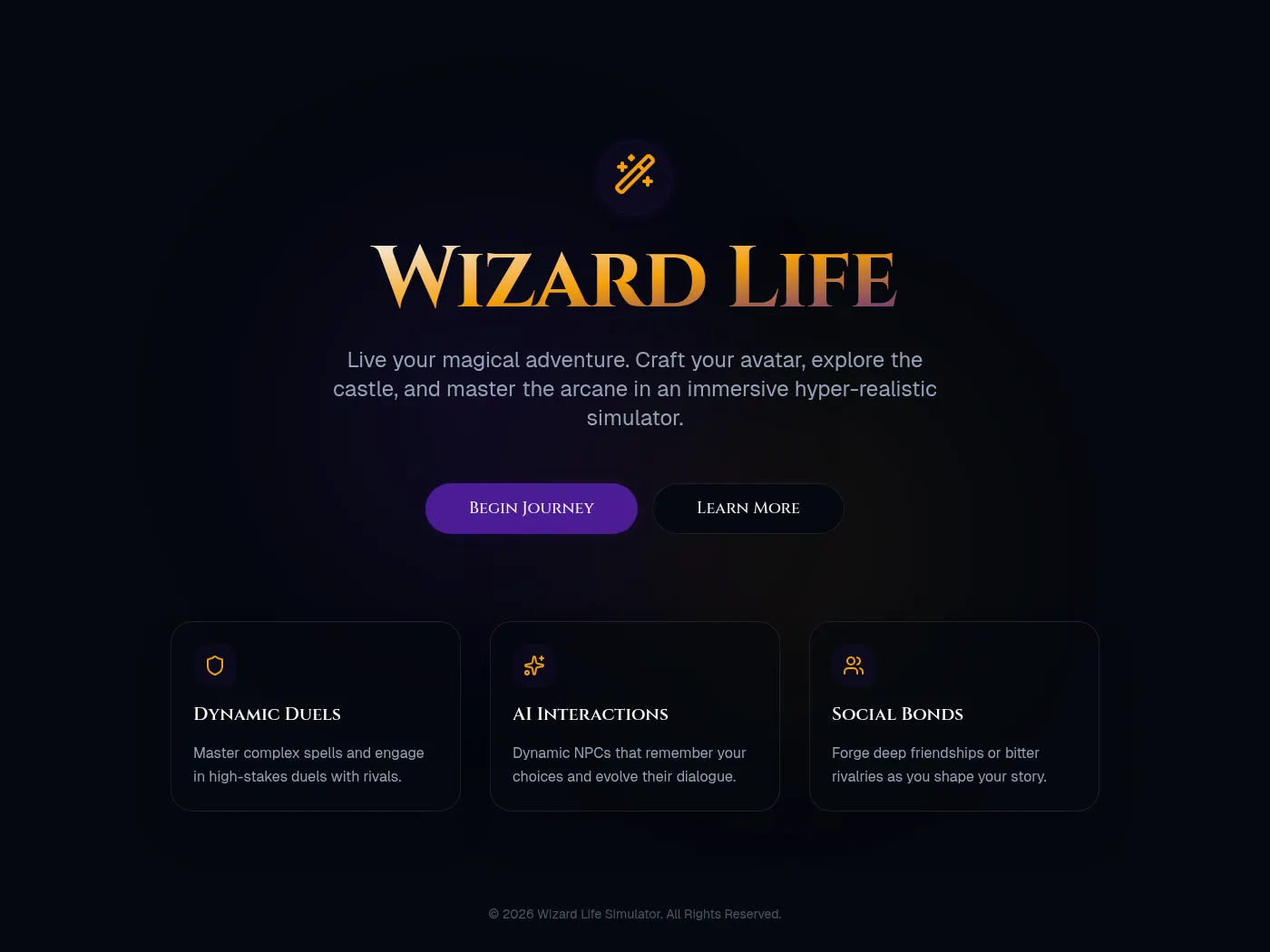 Wizard Life Simulator