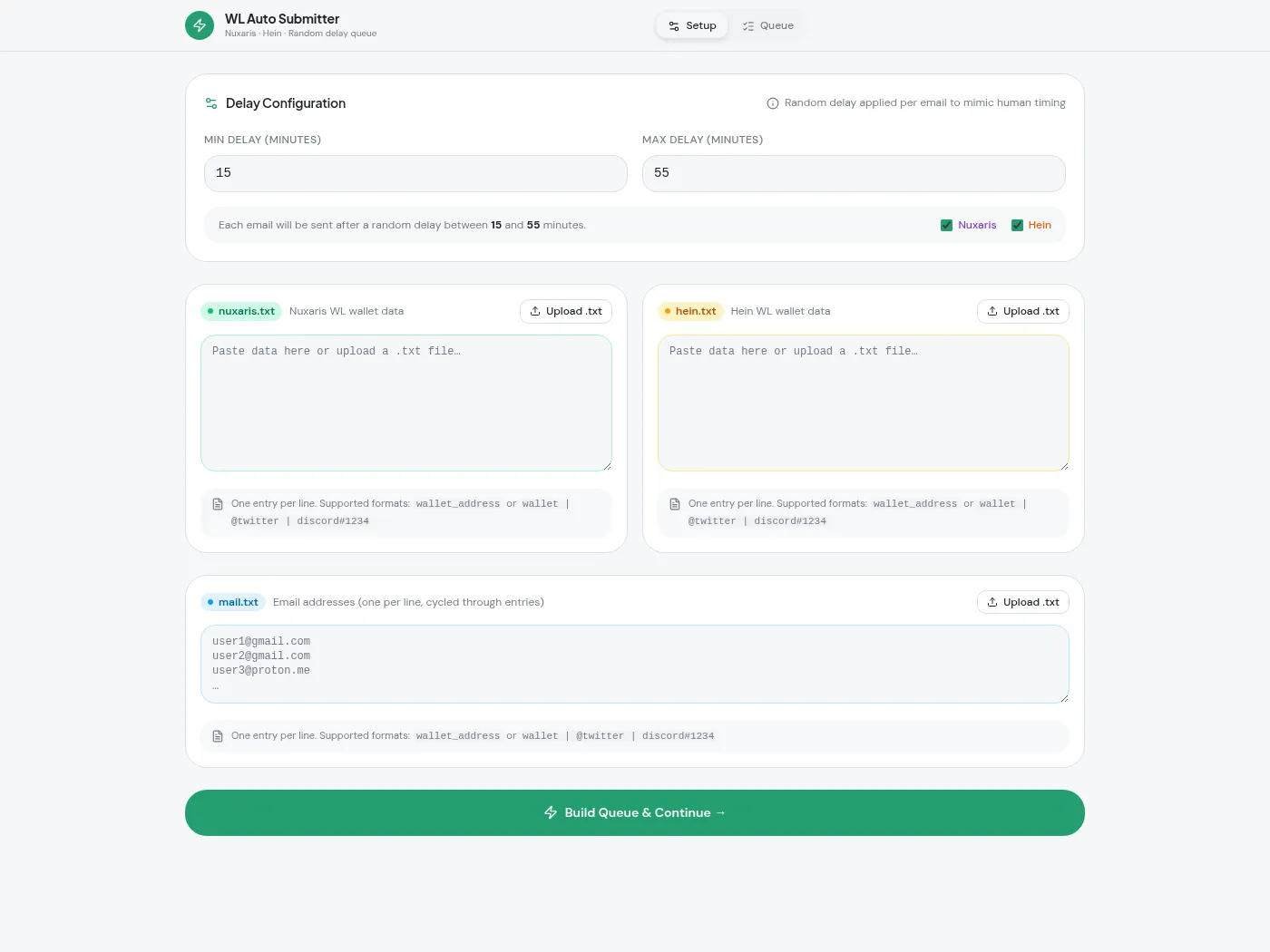 Automated WL Submitter