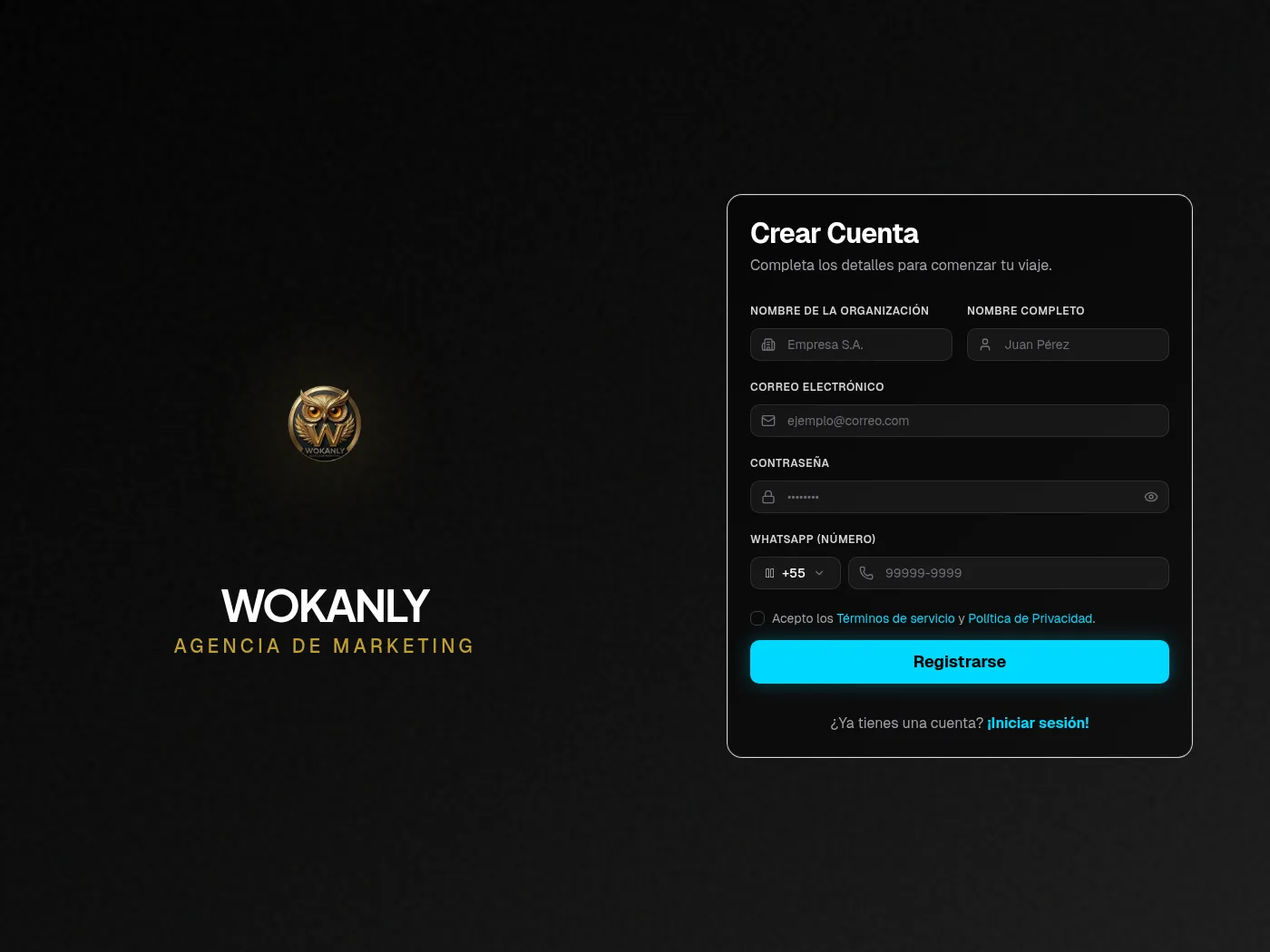 WOKANLY Registro Web