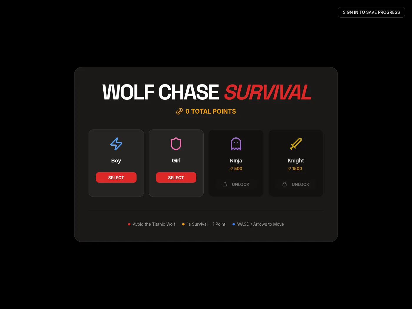 Wolf Chase Survival