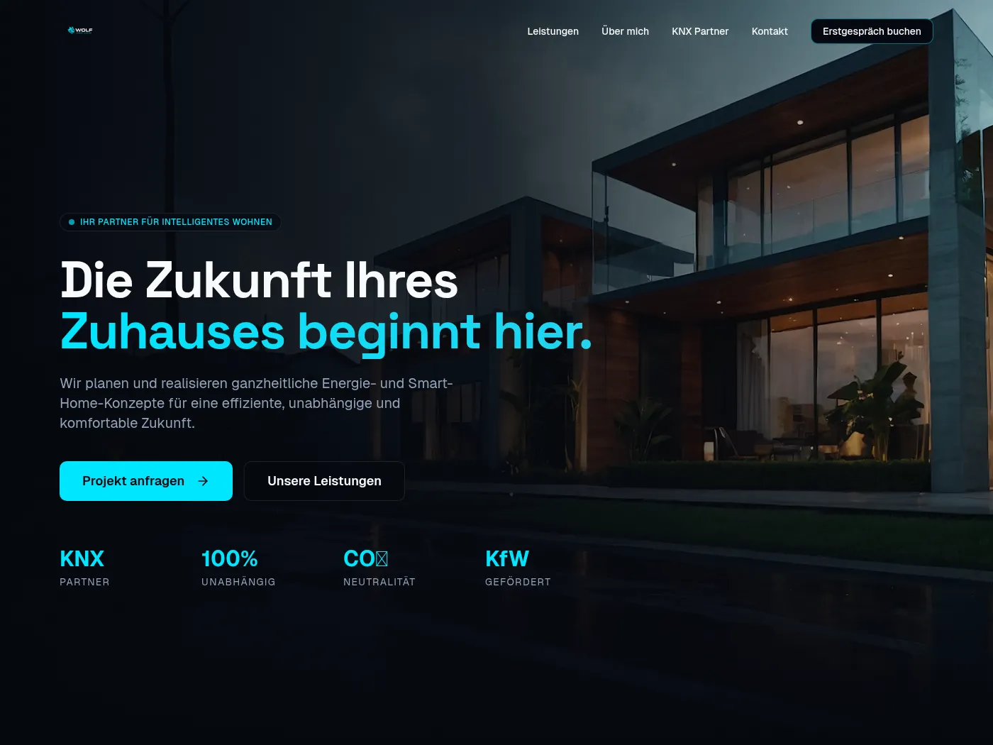 Wolf Smart Living Homepage