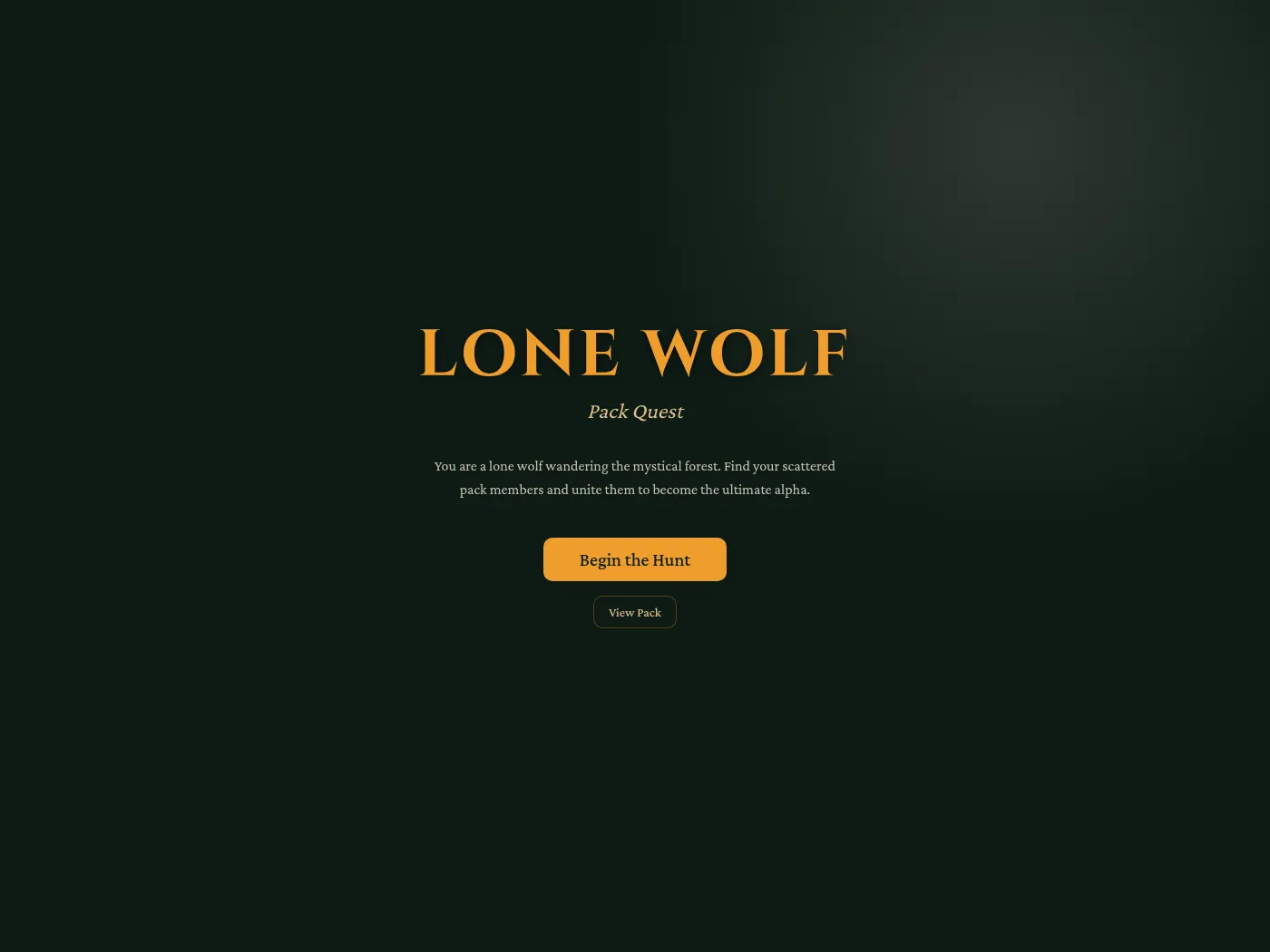 Lone Wolf Pack Quest