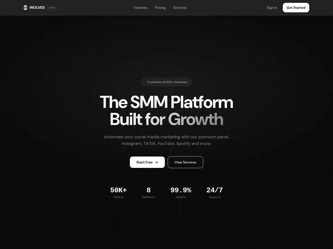 Wolves SMM Platform