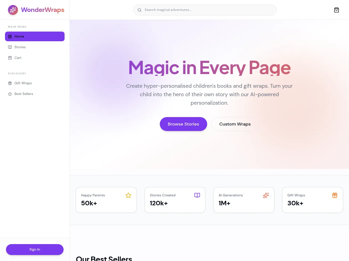 WonderWraps Web Suite