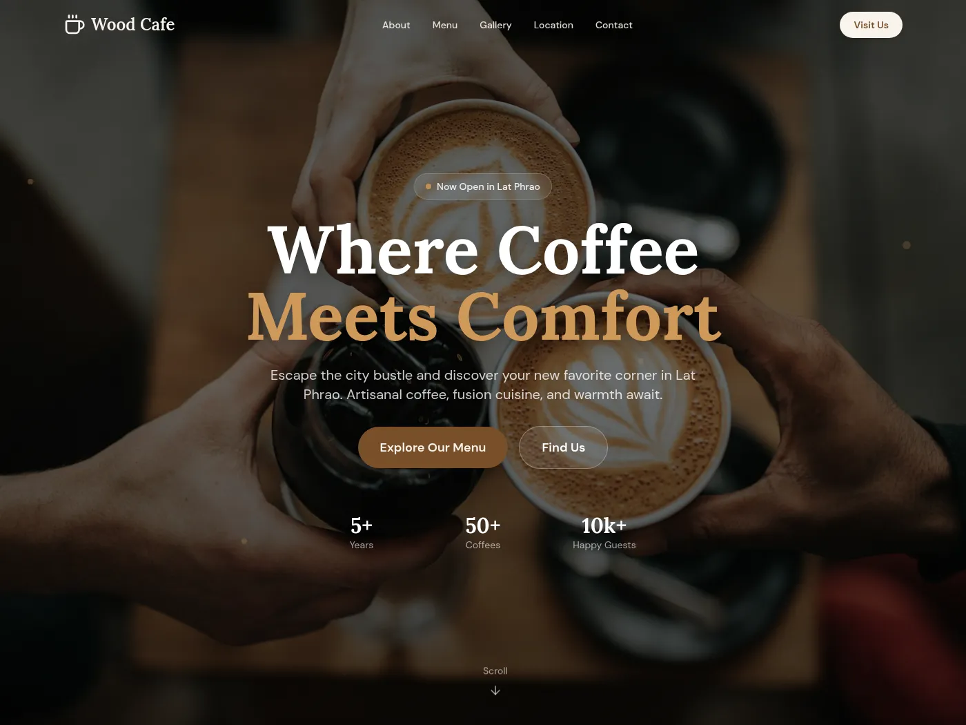 Wood Cafe Web
