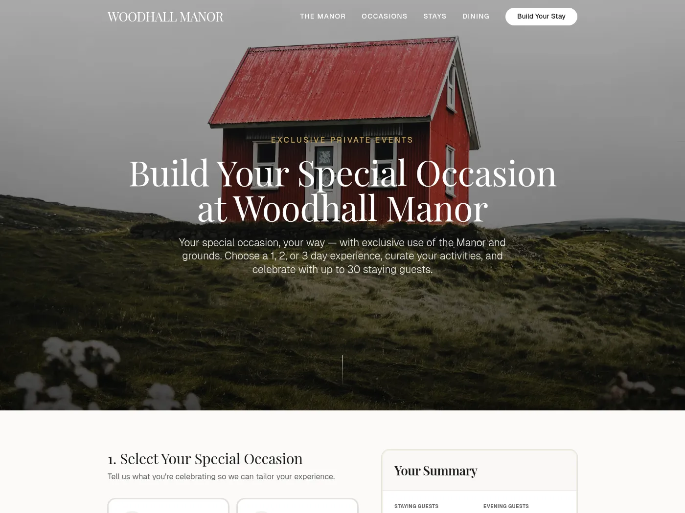 Woodhall Blink Redesign