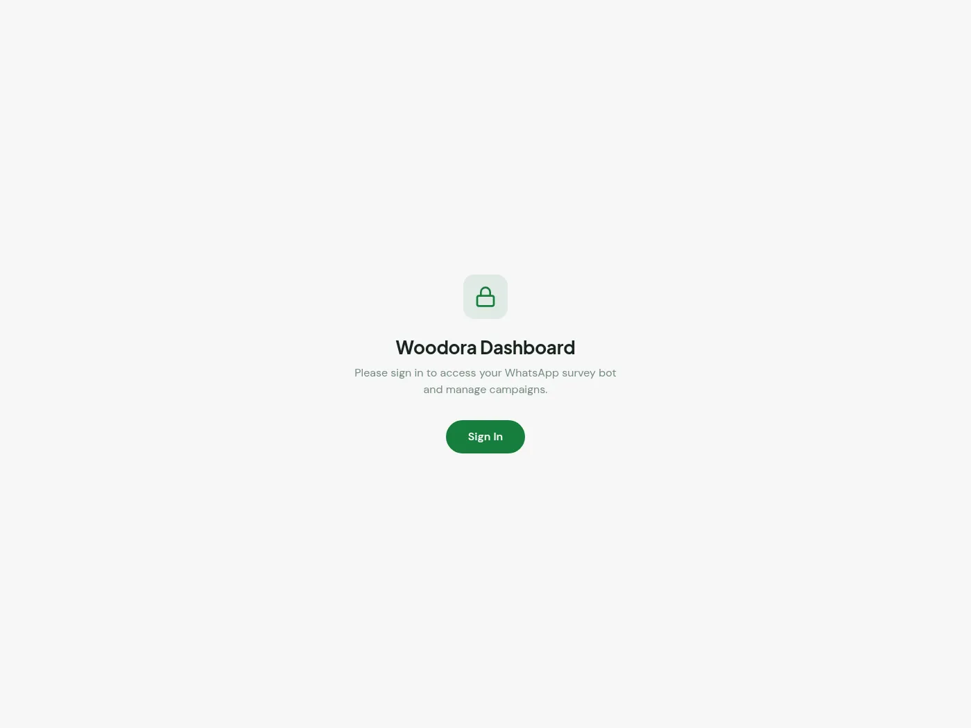 Woodora WhatsApp Survey Bot