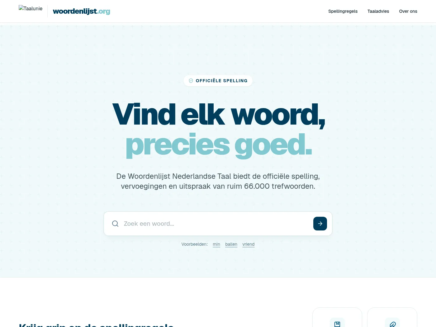 Woordenlijst Redesign