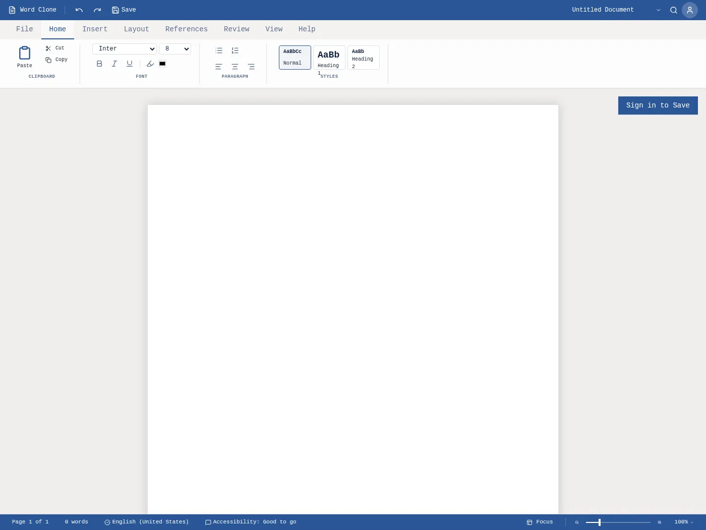 Word Clone App