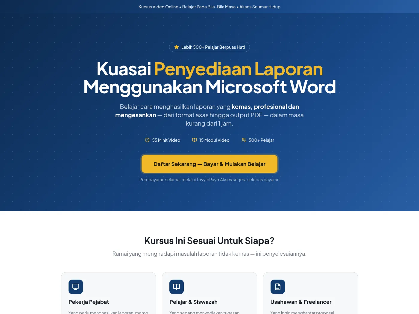 Word Course Landing Reboot