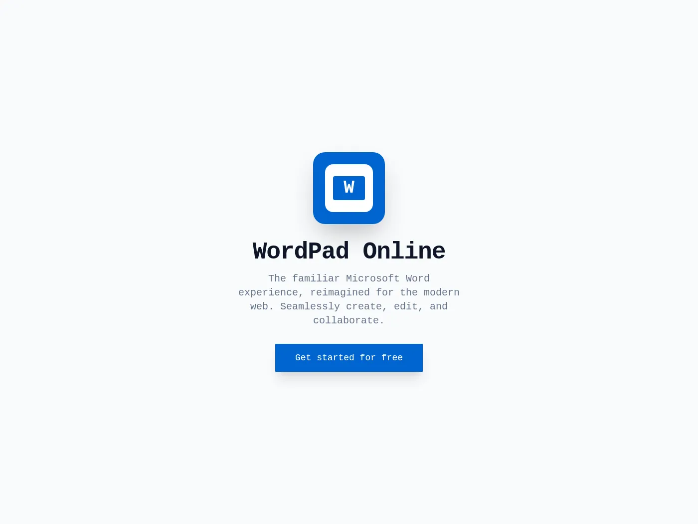 WordPad Online