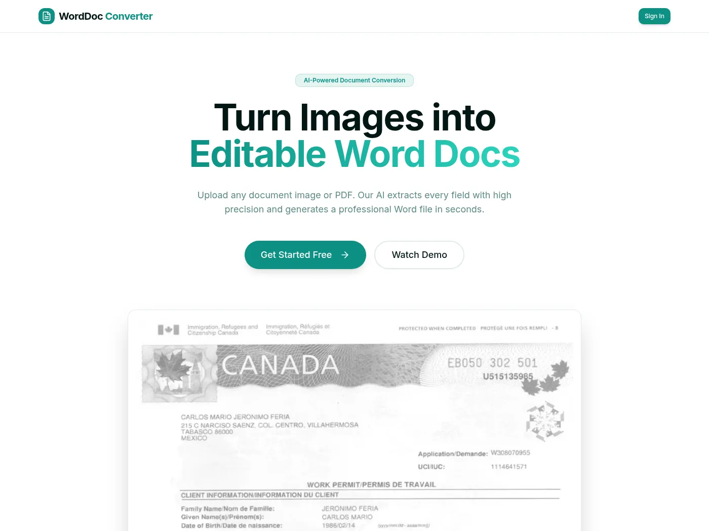 WordDoc Converter