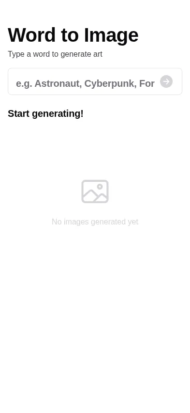 Word to Image iOS App