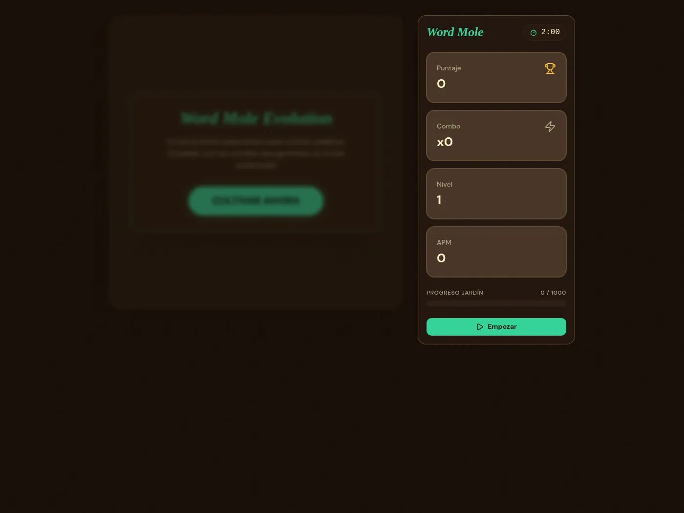 Word Mole Evolution