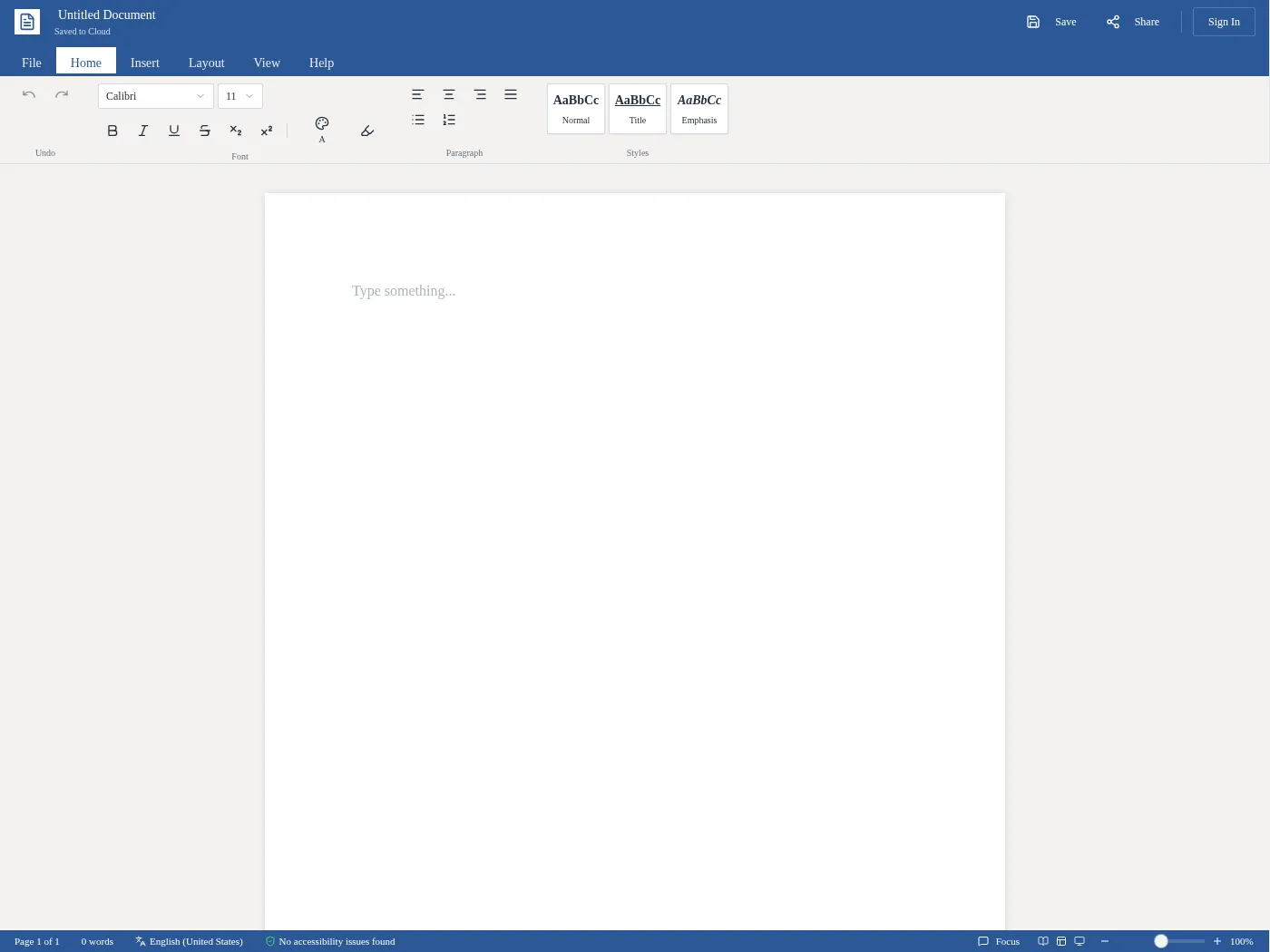Mini Word Processor