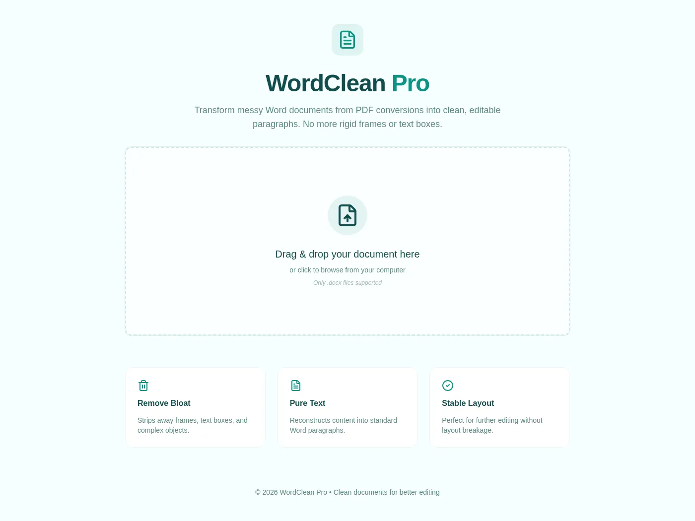 WordClean Pro