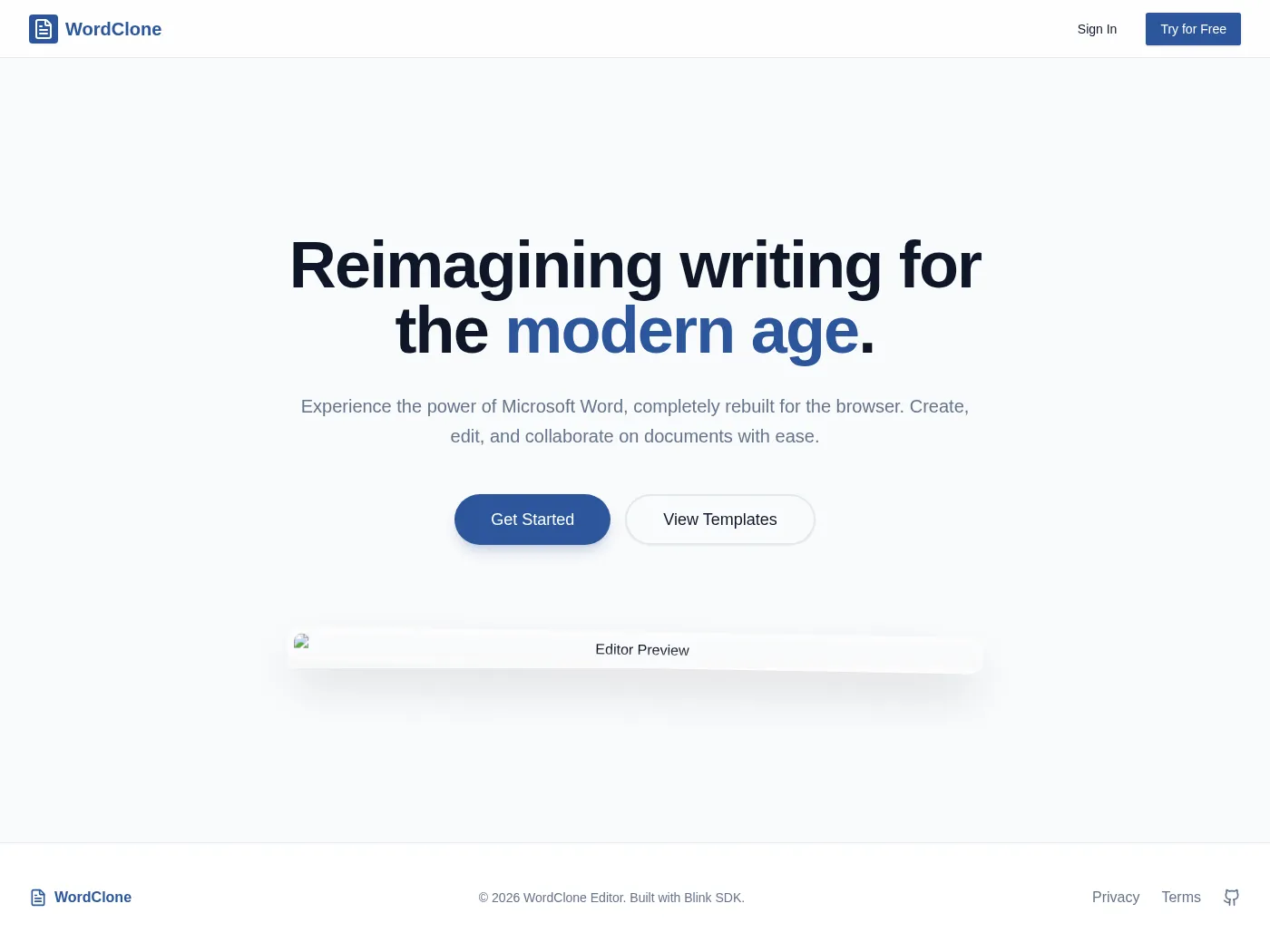 WordClone Editor