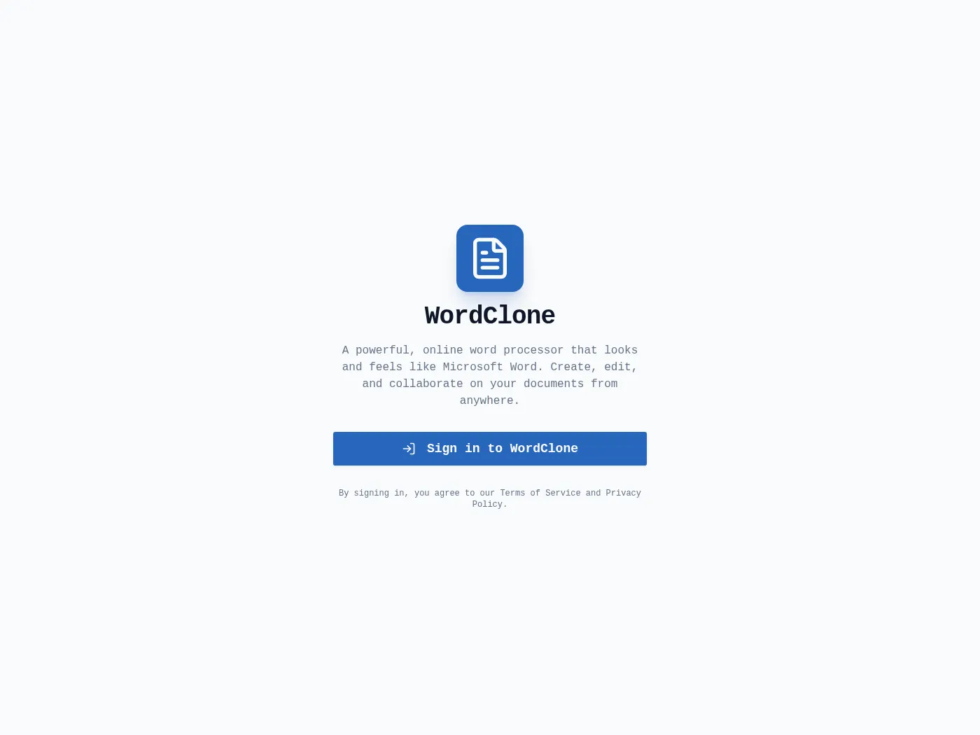 WordClone Editor