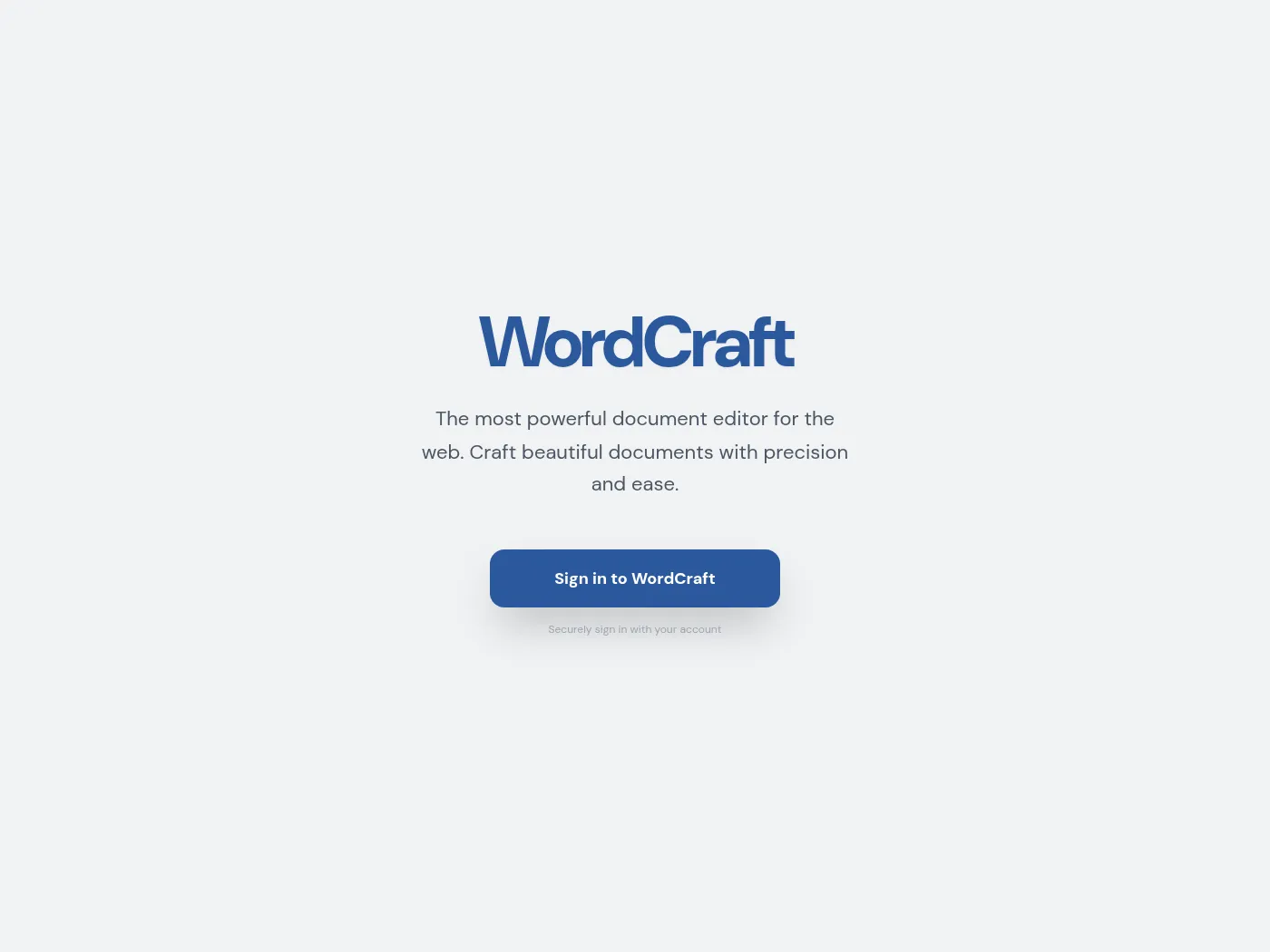 WordCraft Editor