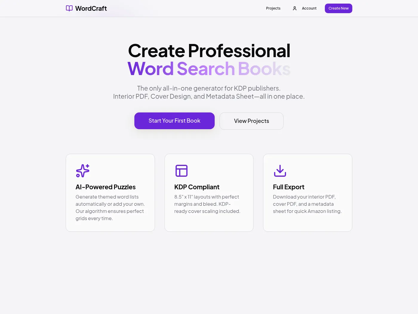 WordCraft KDP Generator