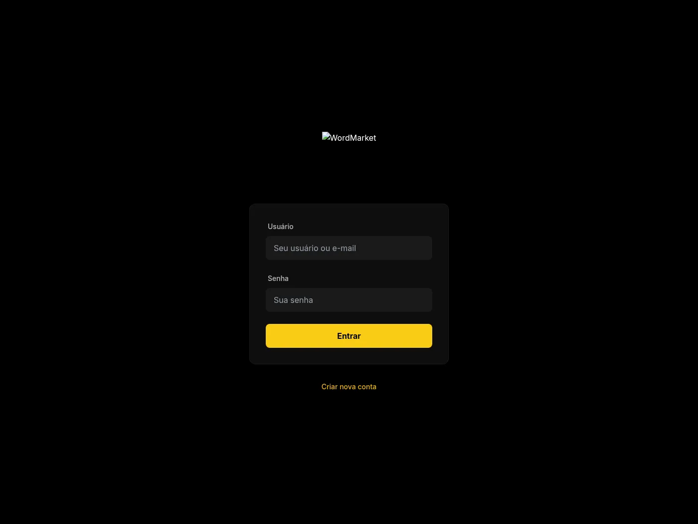 WordMarket Clone Panel