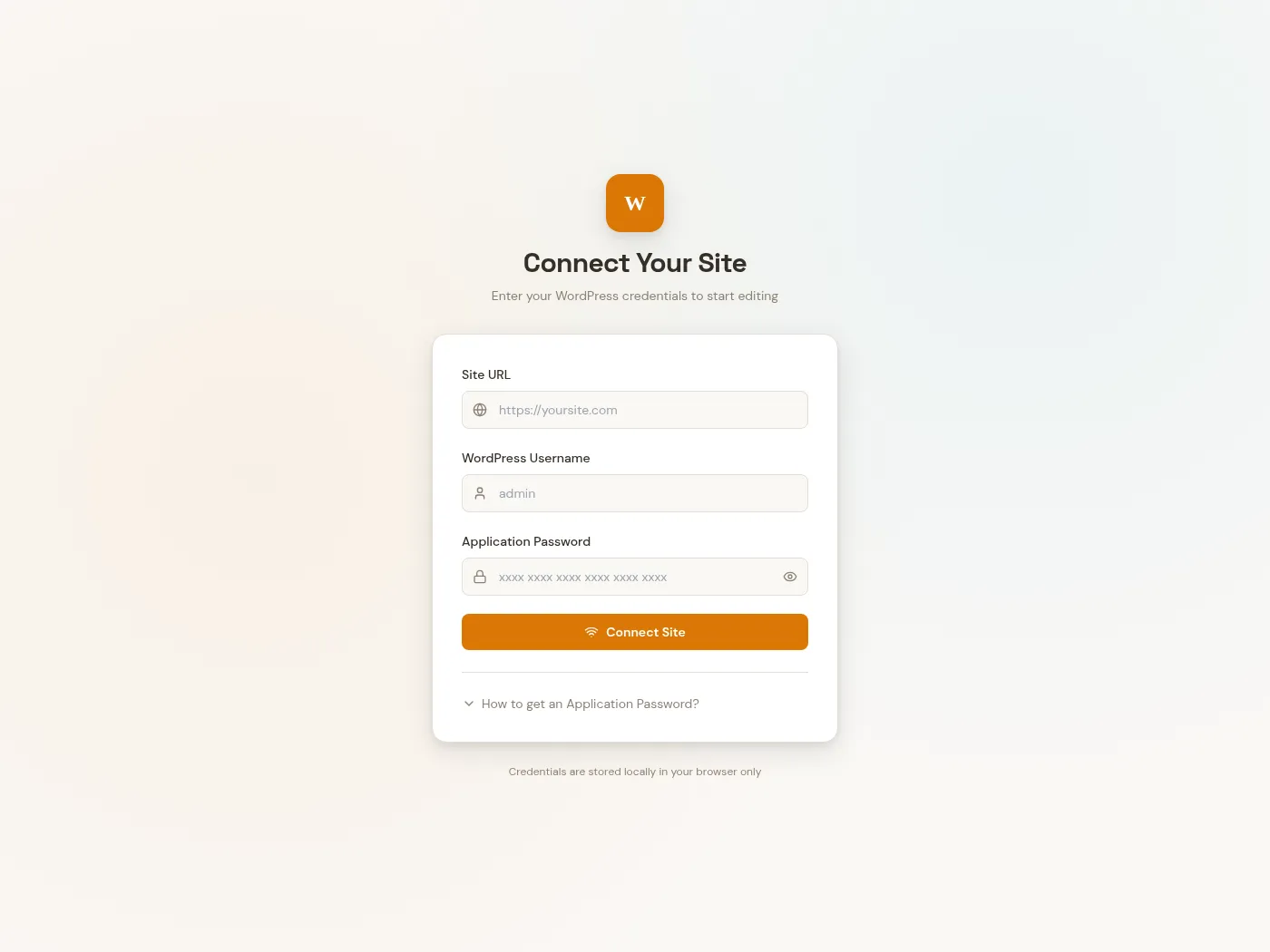 WordPress Edit Portal