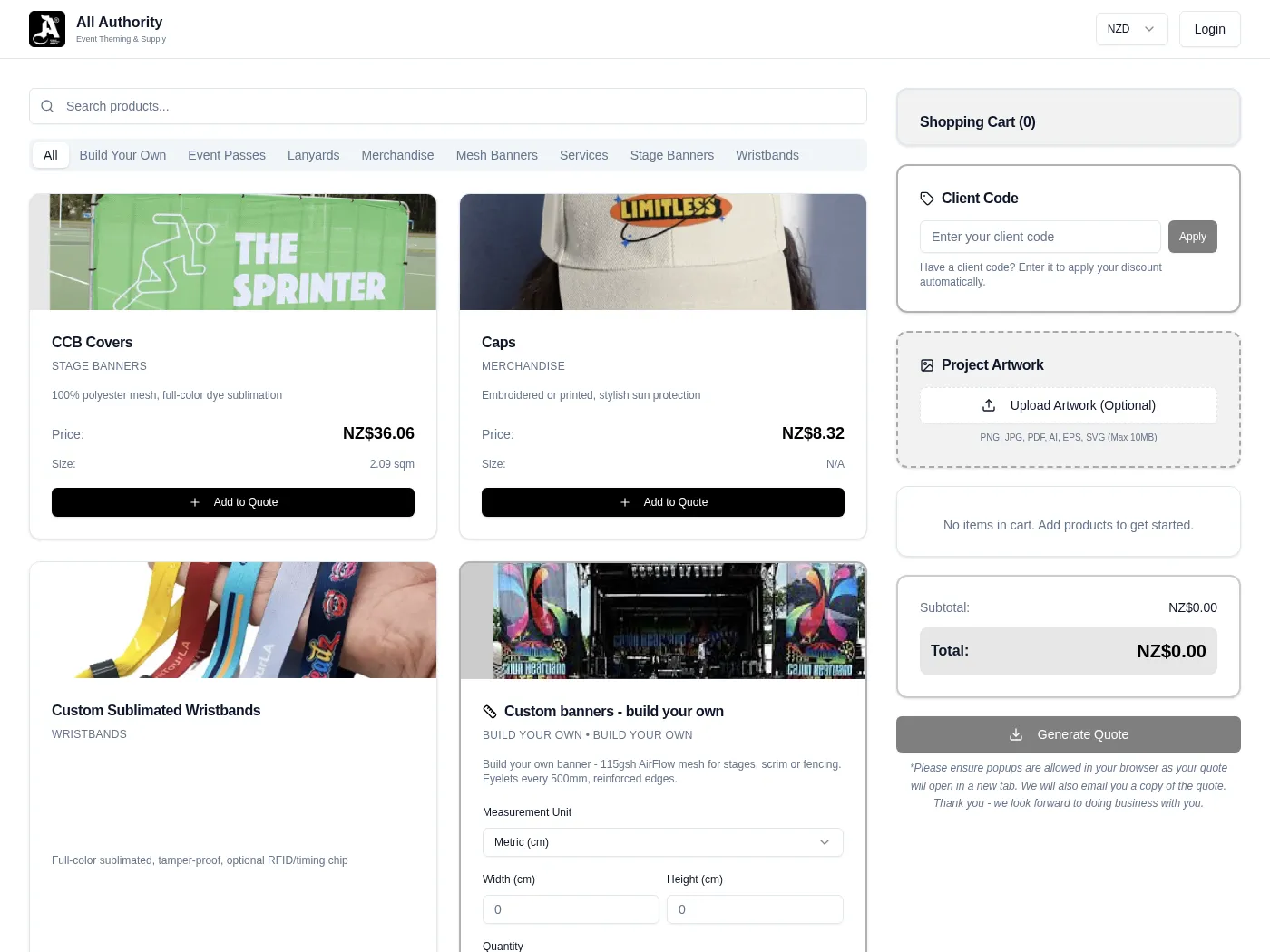 WordPress Dynamic Pricing & Quoting Tool