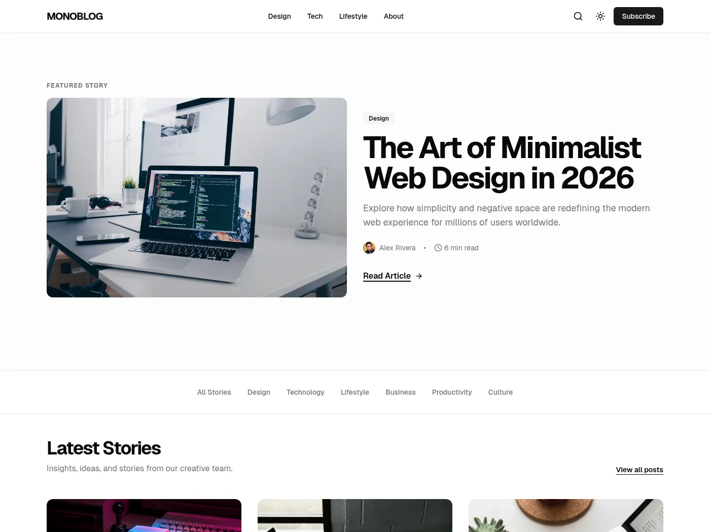 Simple WordPress Theme