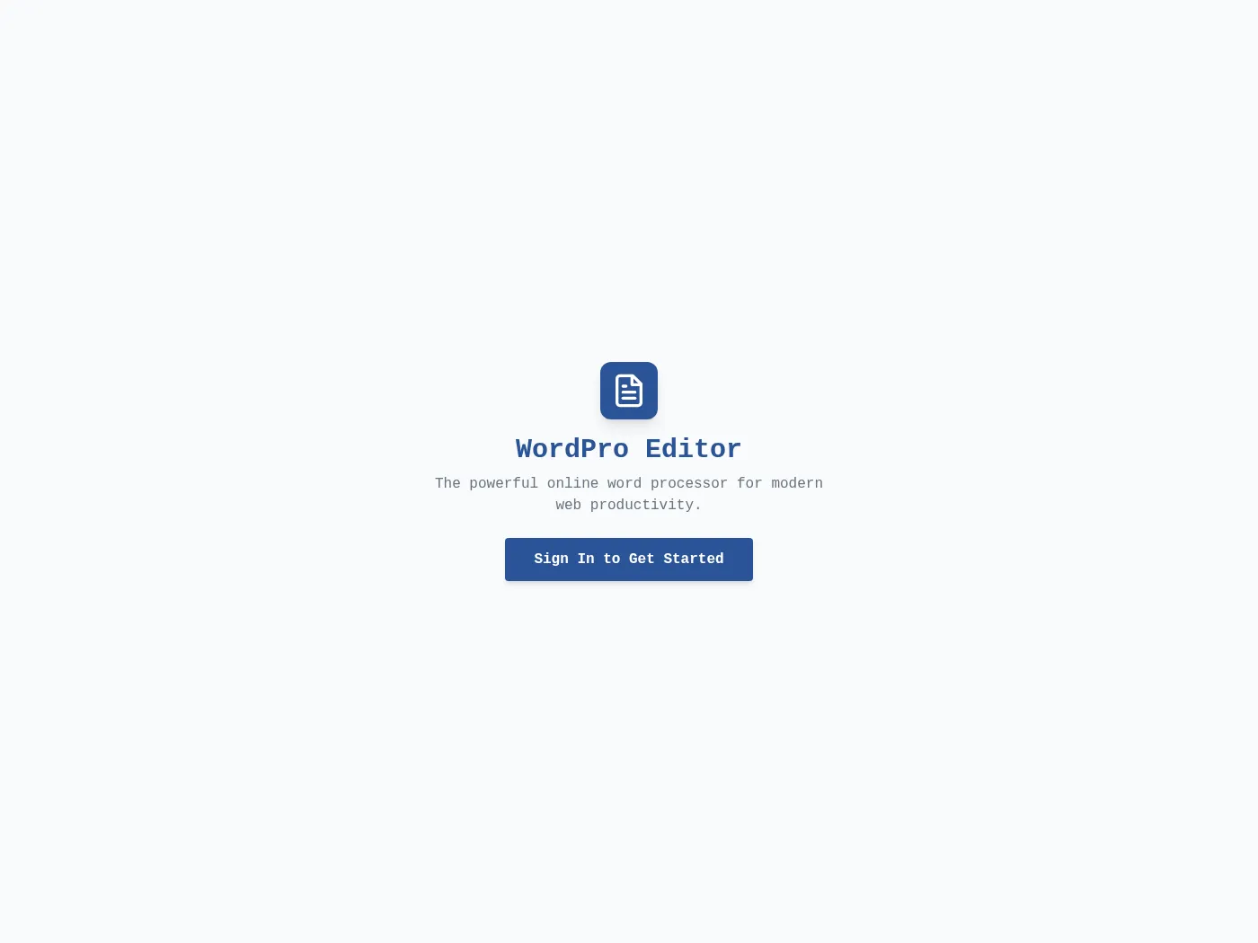 WordPro Editor