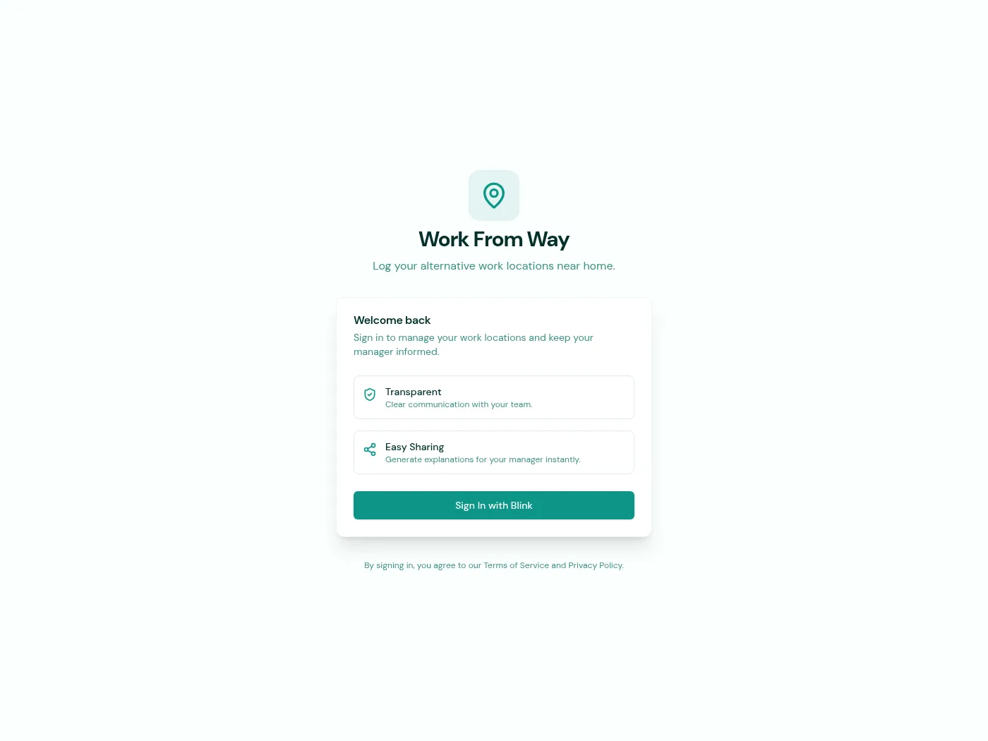 Work From Way Tracker