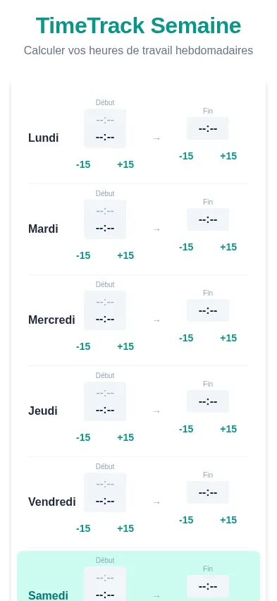 TimeTrack Semaine