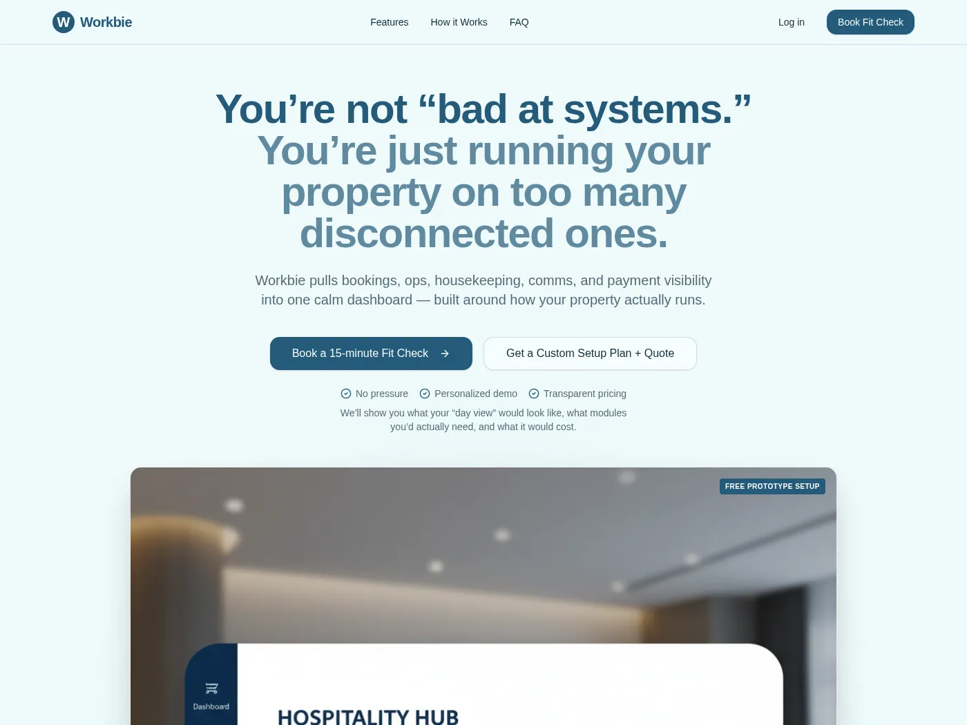 Workbie Landing Website