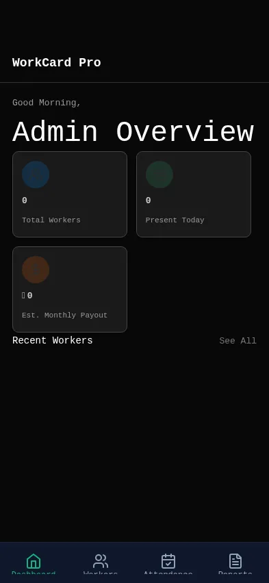 WorkCard Pro