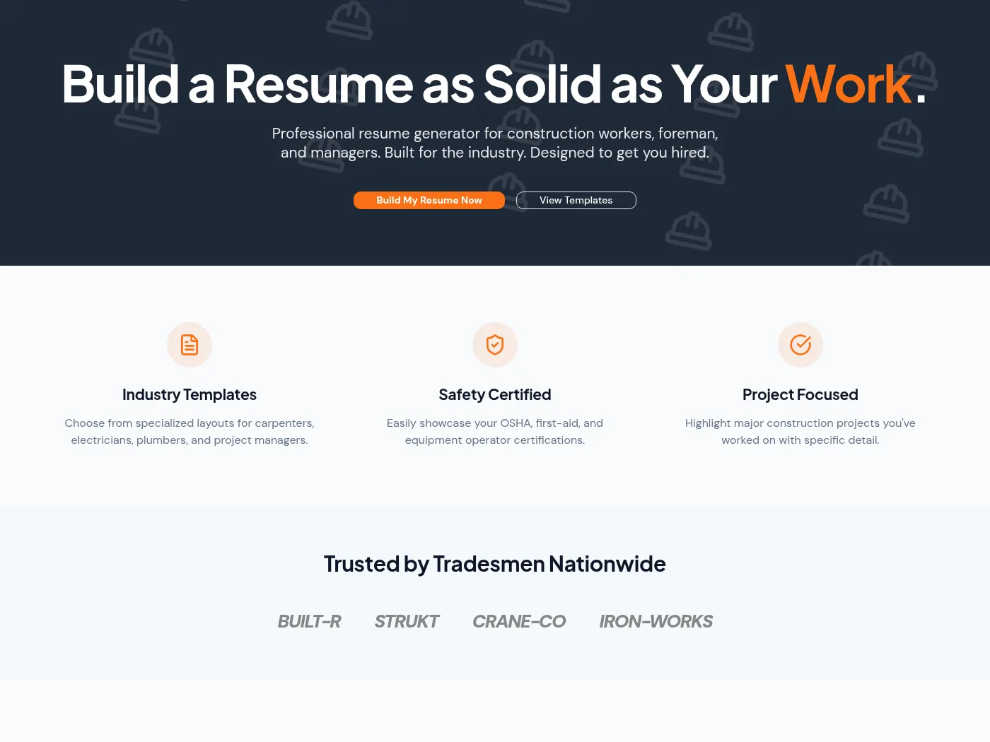 Builder Resume Pro