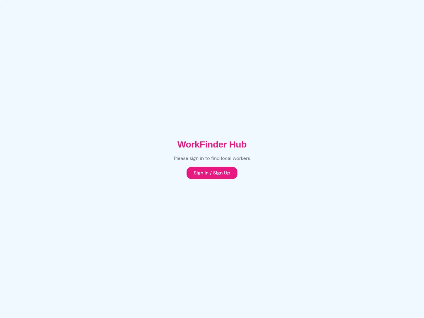 WorkFinder Hub