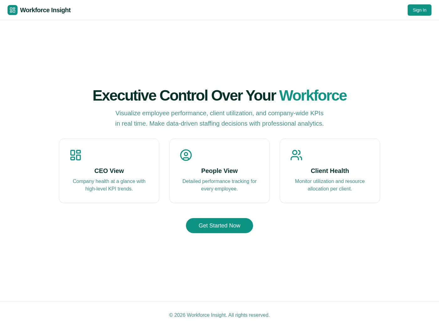 Workforce Insight Dashboard