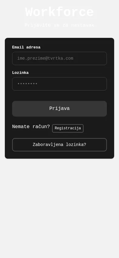Workforce Manager App