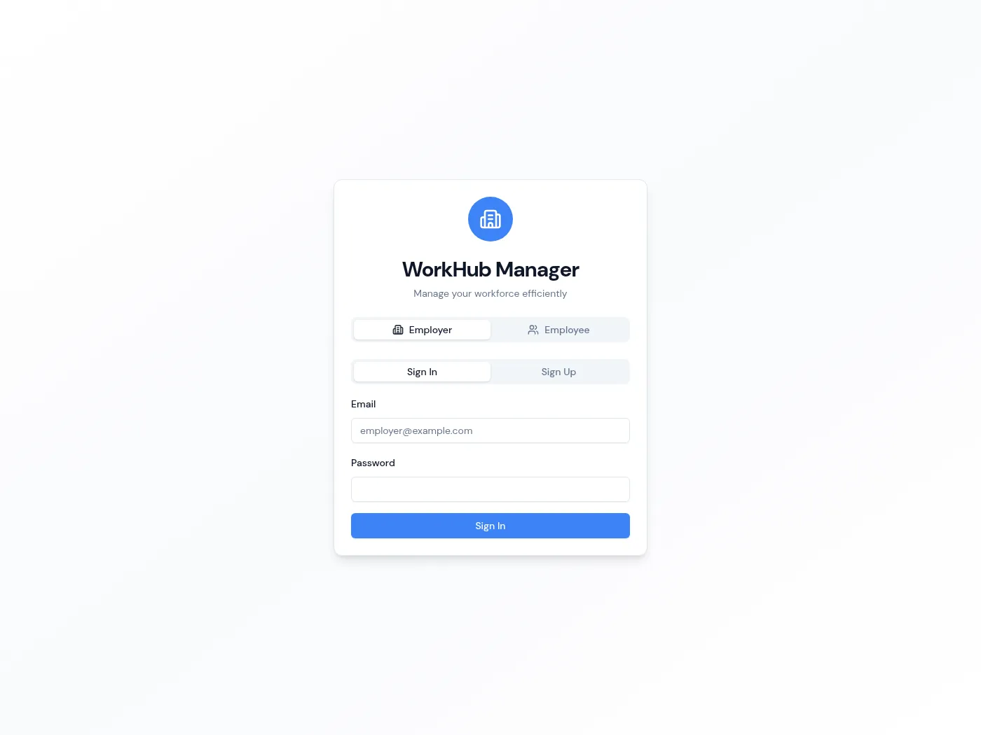 WorkHub Manager