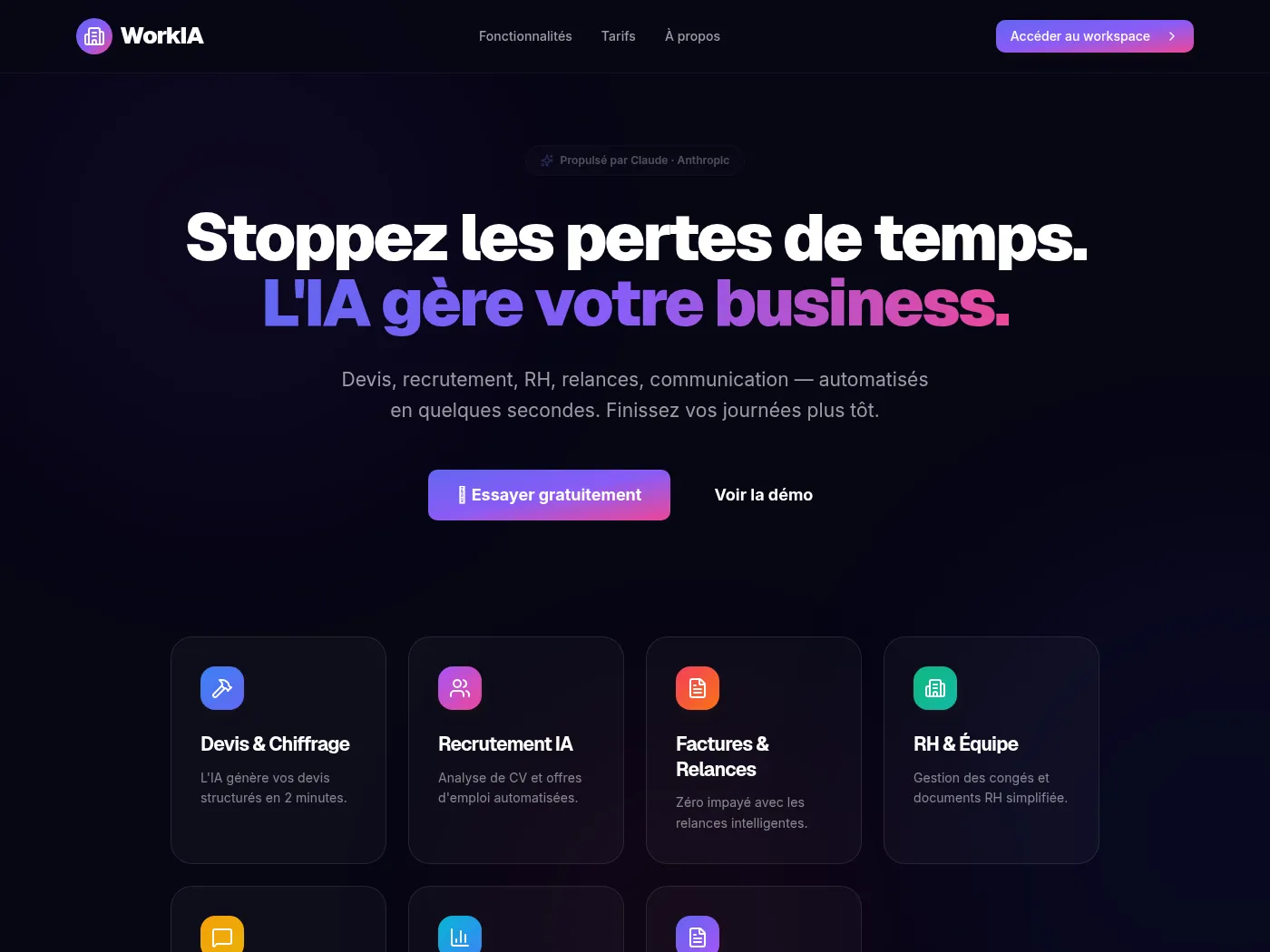 WorkIA Smart Workspace
