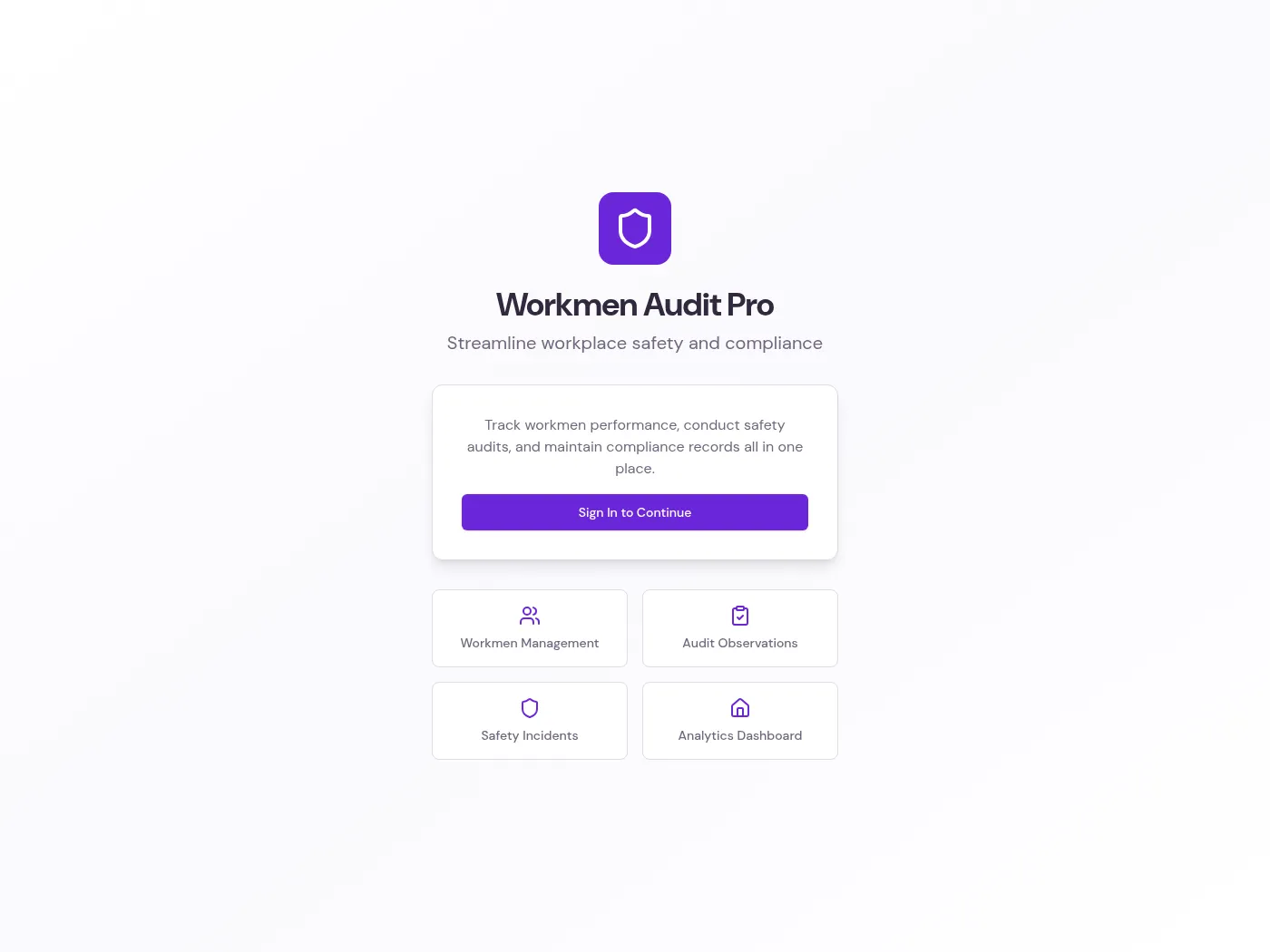 Workmen Audit Pro