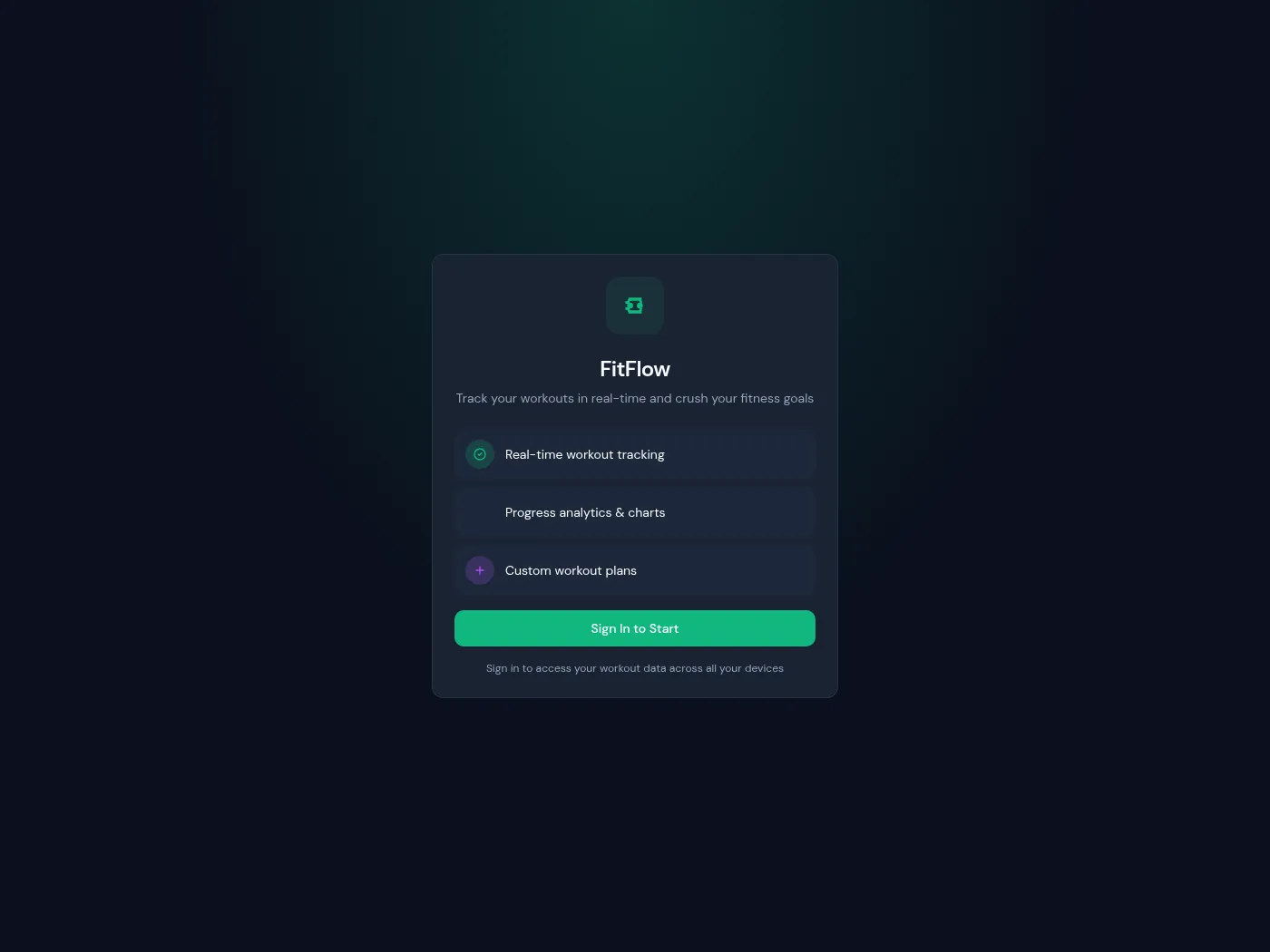 Realtime Workout Tracker